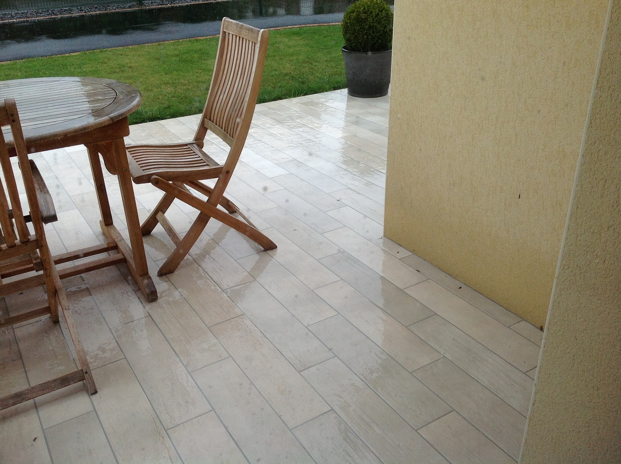 Carrelage terrasse extréieure - carrelage effet bois - Plouagat